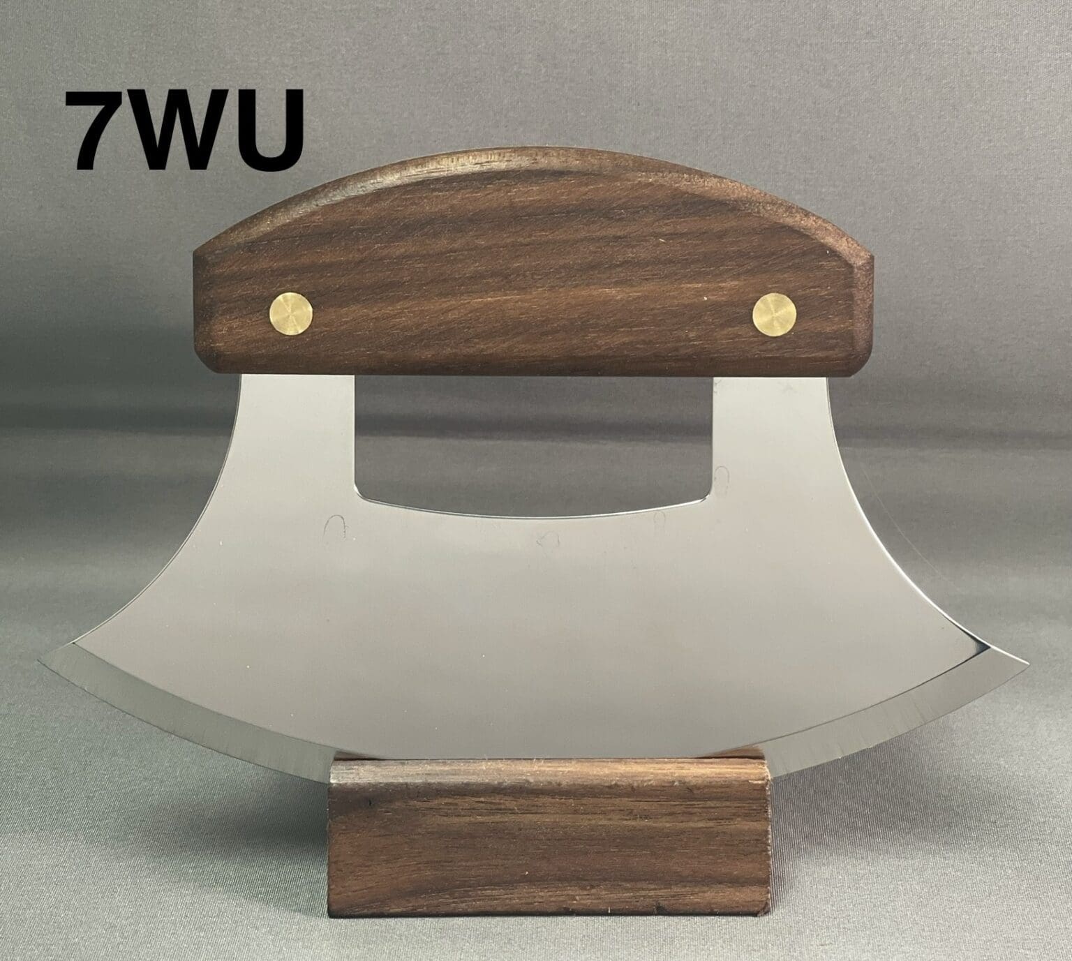 8'' Bowl with Inupiat Ulu & Display Stand - The Ulu Factory