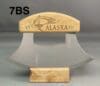 8'' Bowl with Inupiat Ulu & Display Stand - The Ulu Factory